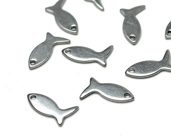 Fish charms | Etsy
