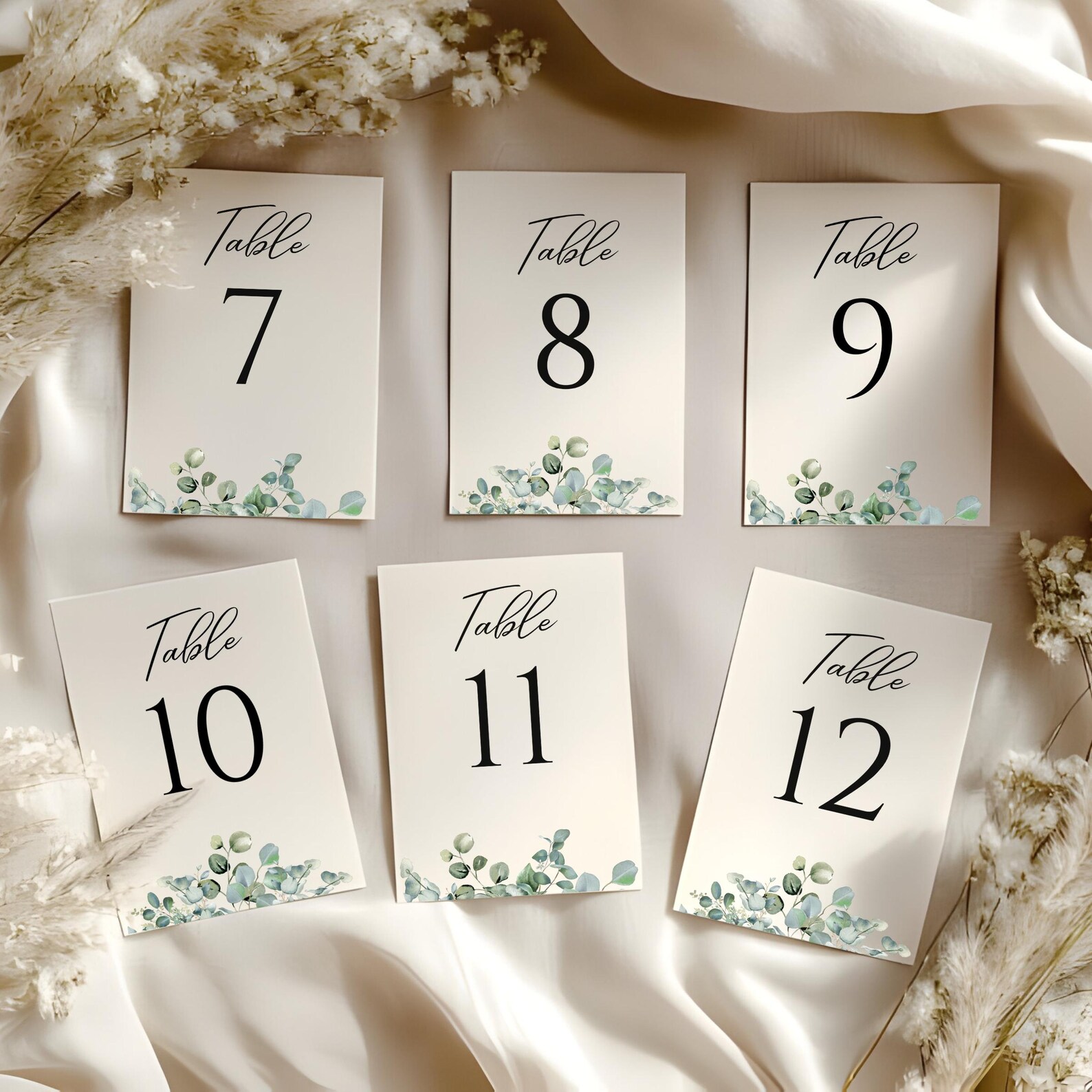 Eucalyptus Table Numbers, Wedding Table Numbers, Table Numbers, Wedding ...