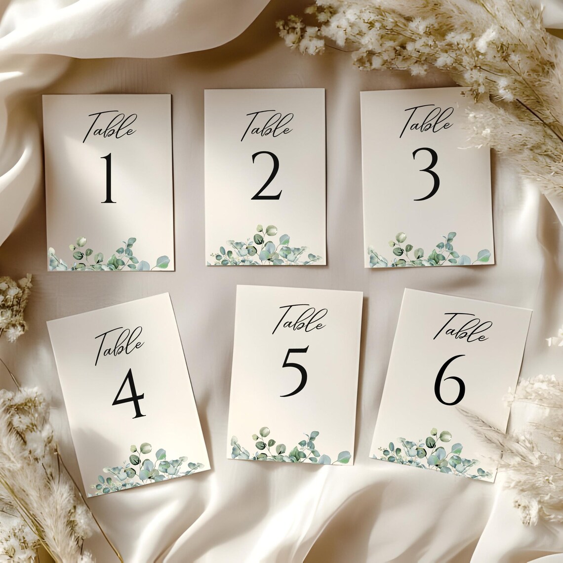 Eucalyptus Table Numbers, Wedding Table Numbers, Table Numbers, Wedding ...