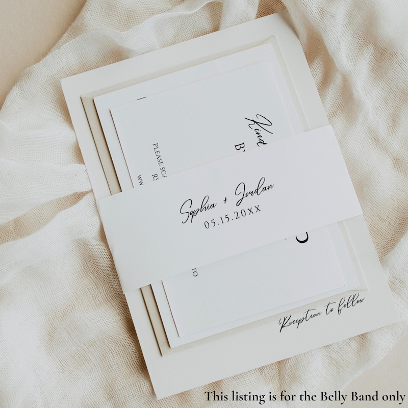 Wedding Belly Band Custom - Etsy UK
