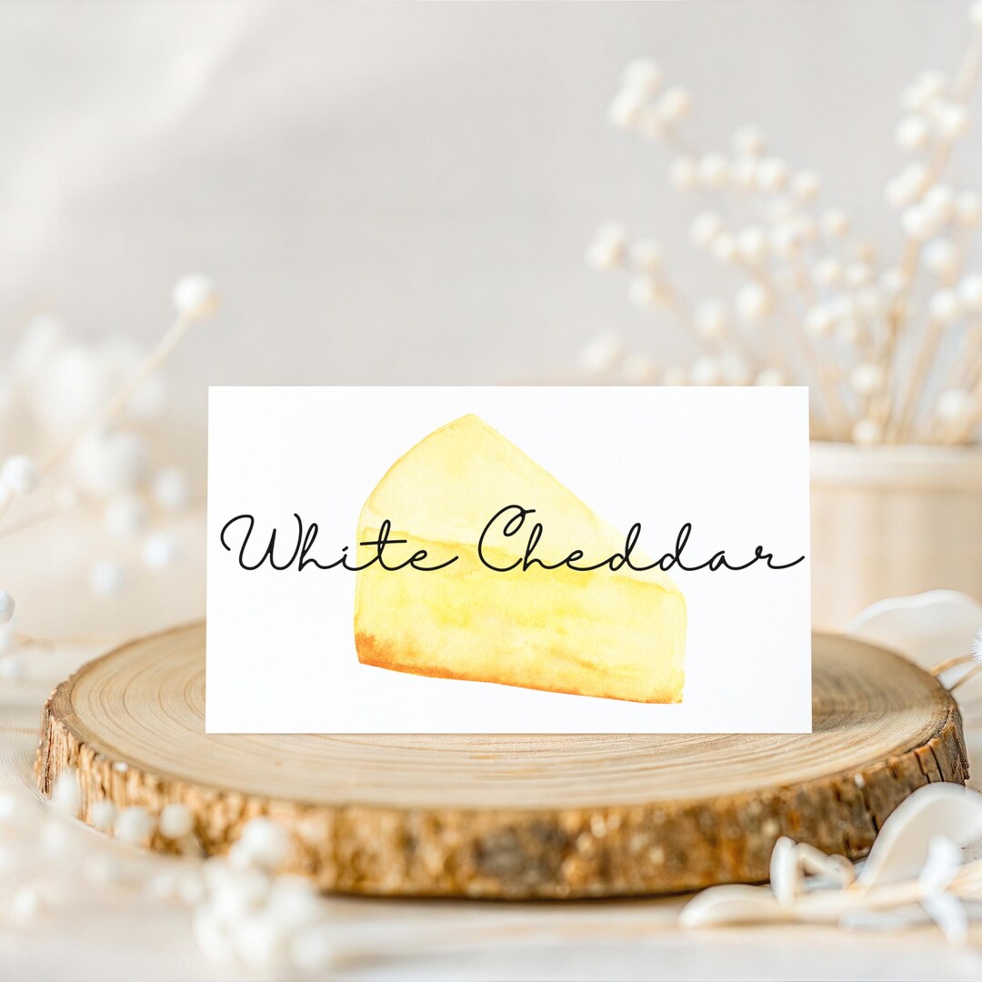 Editable Cheese Label Template, Cheese Cards, Buffet Table Labels ...