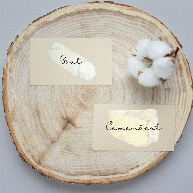 Editable Cheese Label Template, Cheese Cards, Buffet Table Labels ...