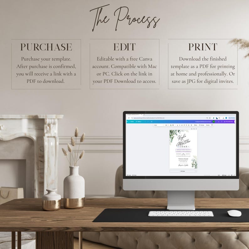Gift Registry Card With QR Code, (version 2), Canva Template (digital ...
