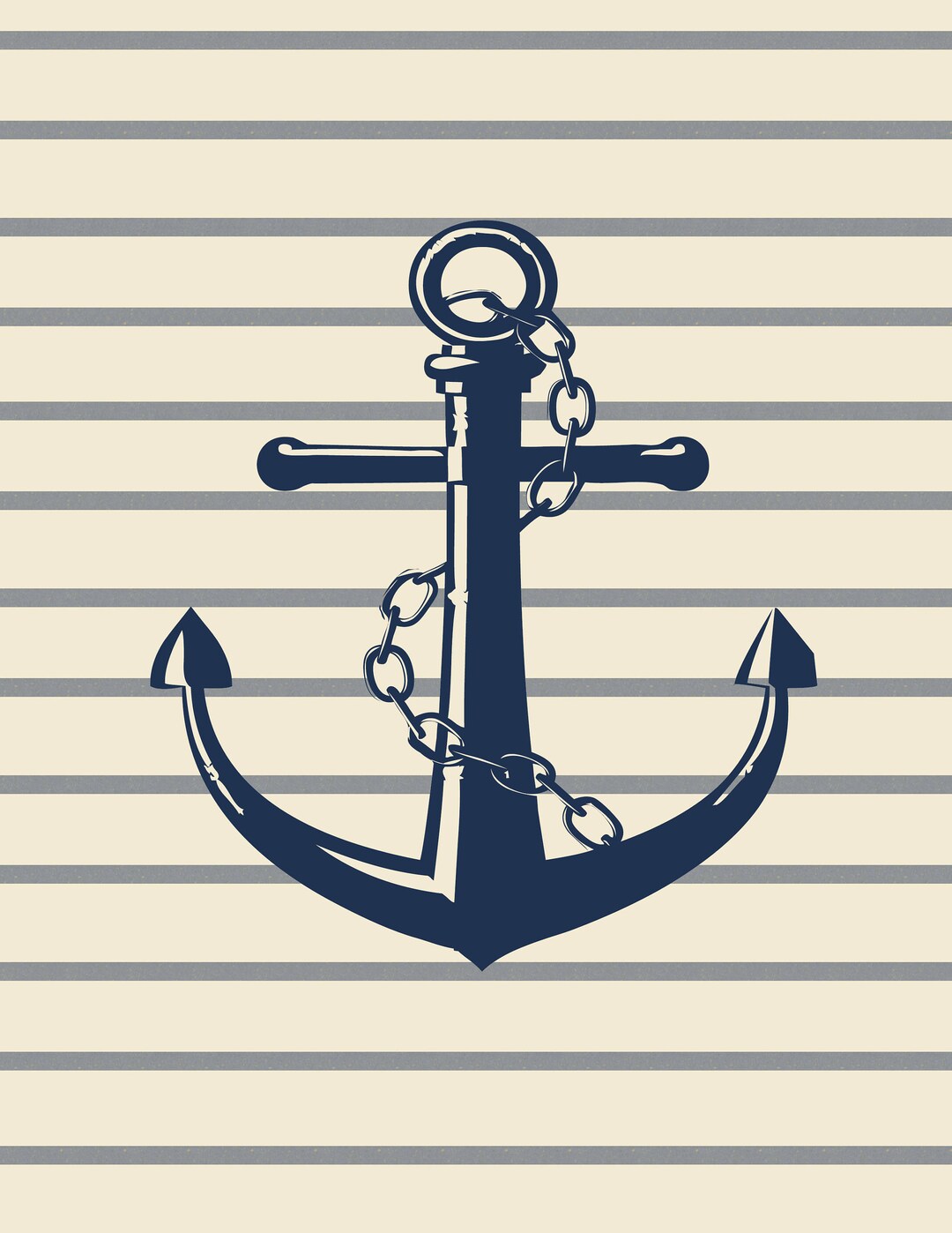 Anchor Print DIY Downloadable Printable Wall Art - Etsy