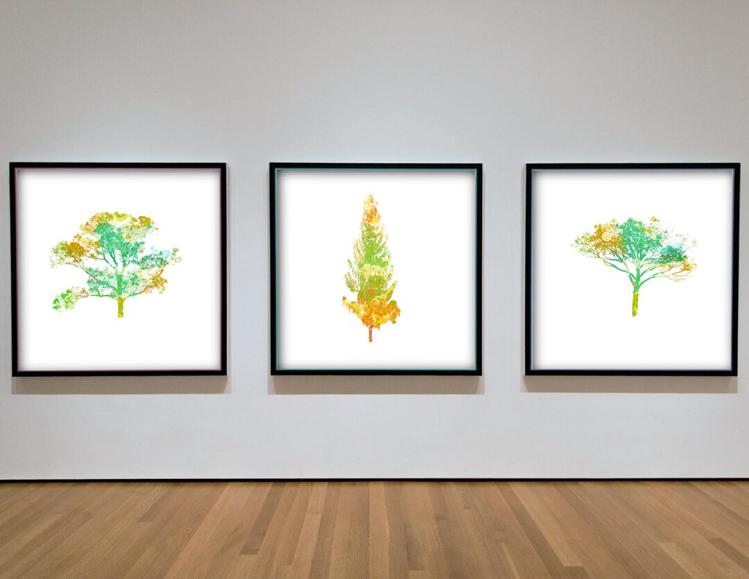 Splatter Tree Set of 3 Files DIY Downloadable Printable Wall Art - Etsy