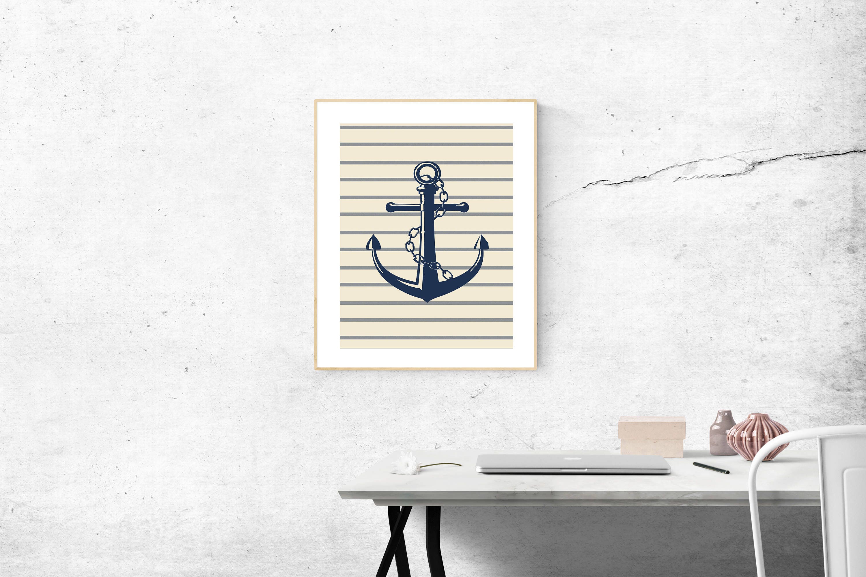 Anchor Print DIY Downloadable Printable Wall Art - Etsy