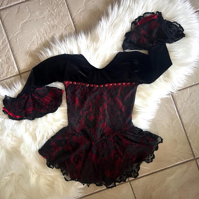 Red Dance Dress Girls 14 - Etsy