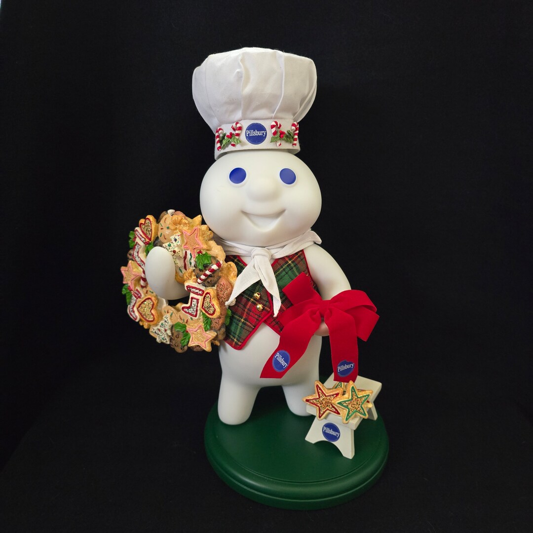 Pillsbury Doughboy "holiday Baker" Porcelain Doll - Etsy