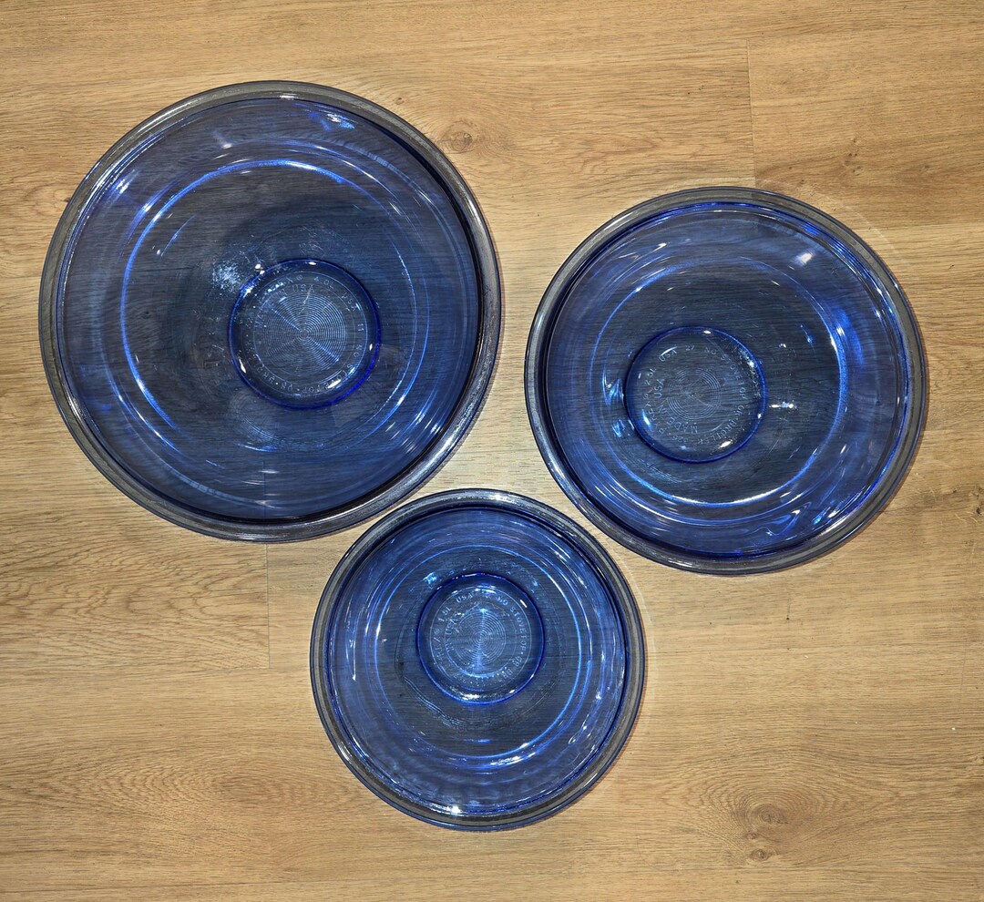 Cobalt Blue Pyrex Bowls - Etsy