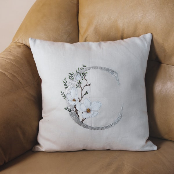 Initial Cushion - Etsy