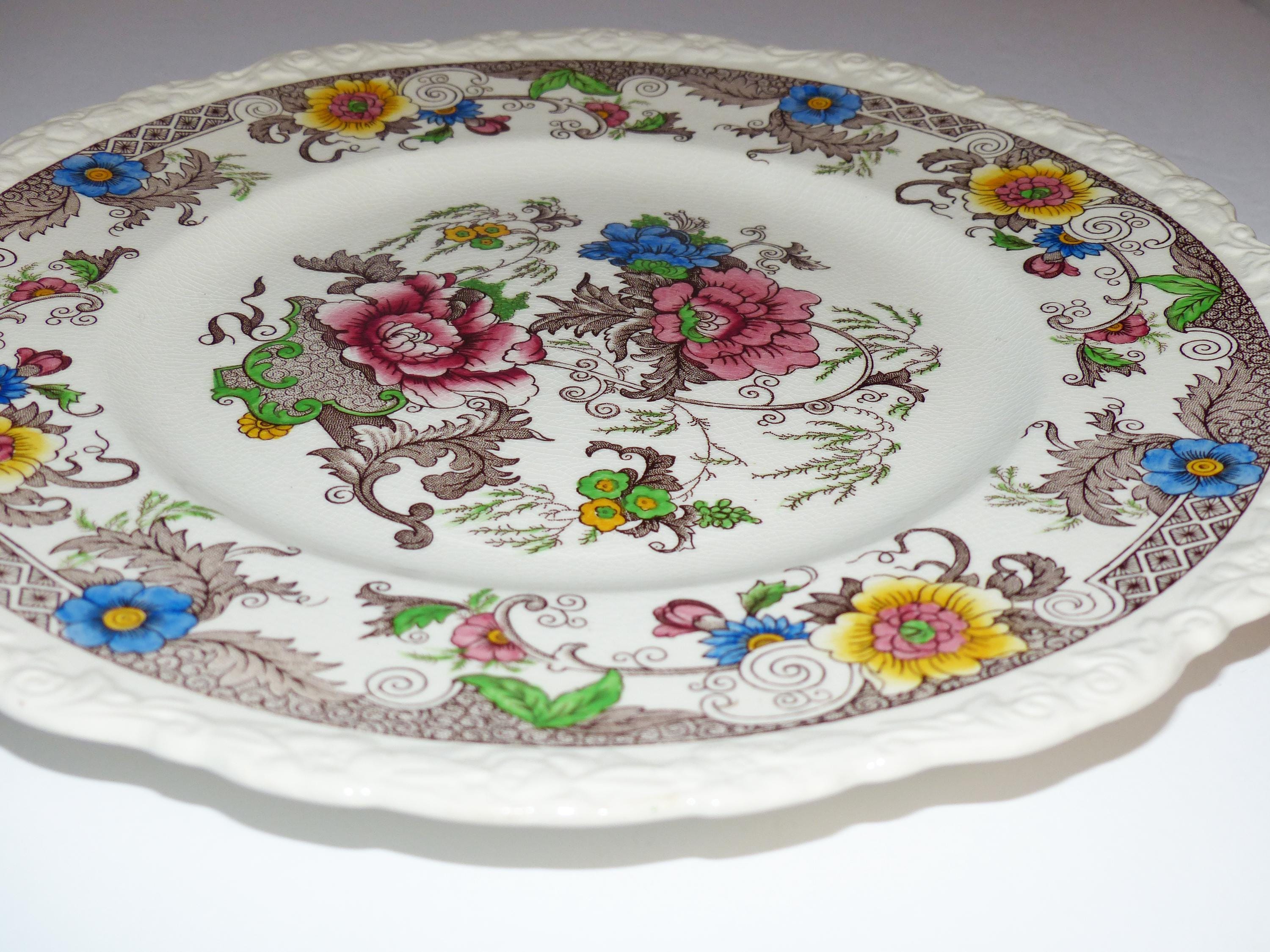 Royal Cauldon Bentick Made in England Cake Plate Antique - Etsy