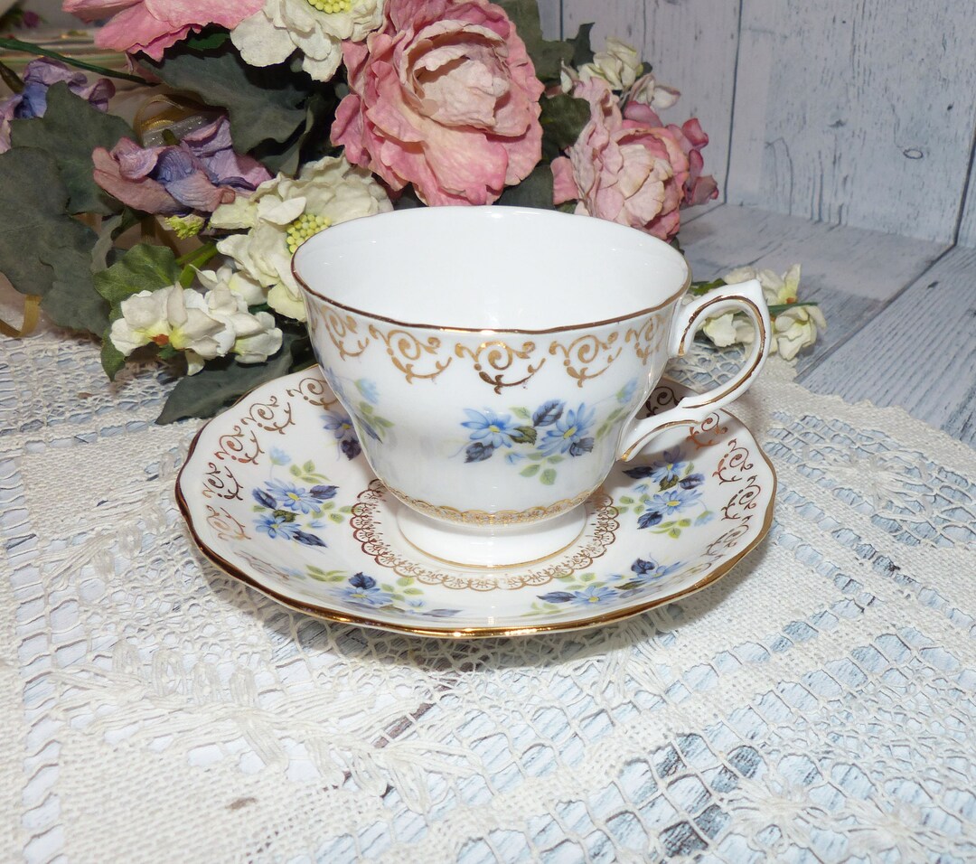 Colclough Tea Cup Saucer England Bone China - Etsy