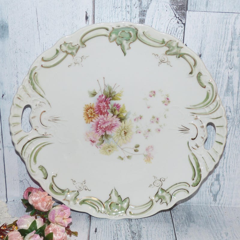 Antique Cake Plate - Etsy