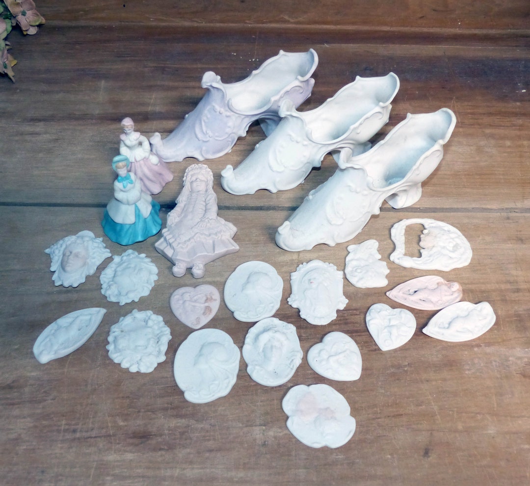 Vintage Porcelain Shoes and Ladies, Craft collection Ornaments - Etsy ...