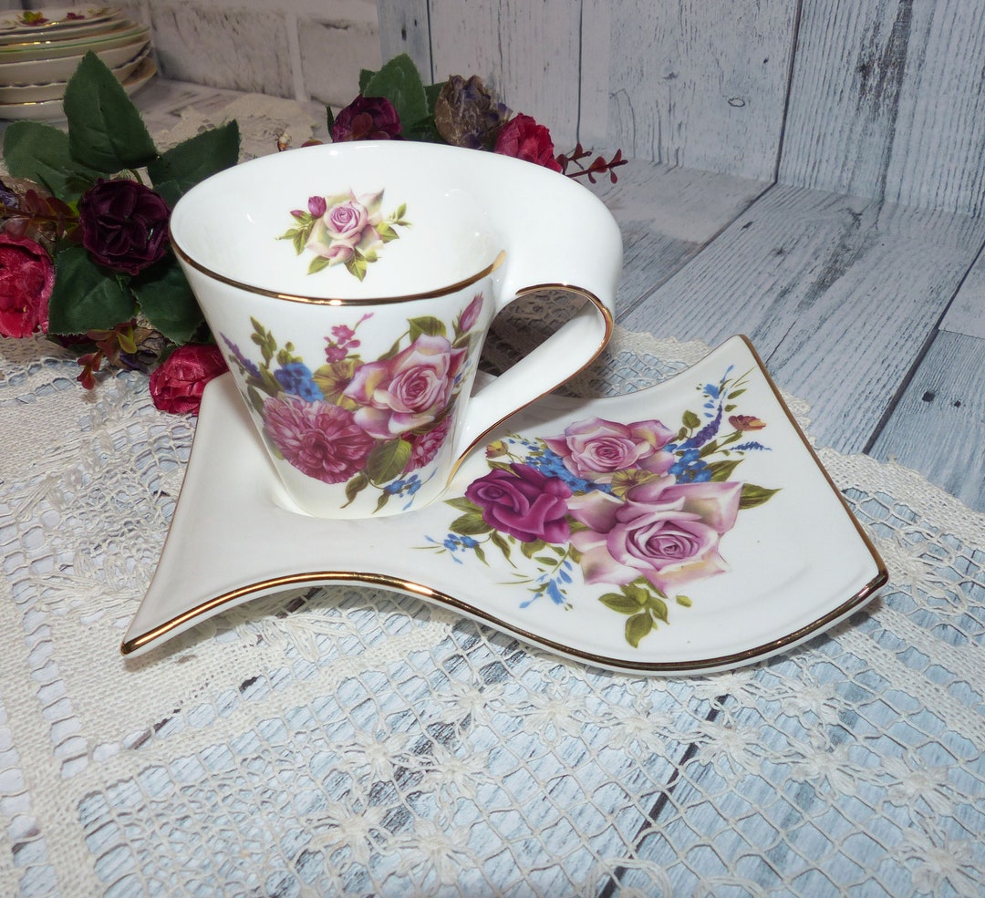 Teaopia Fine Porcelain Mug, Saucer - Etsy Canada