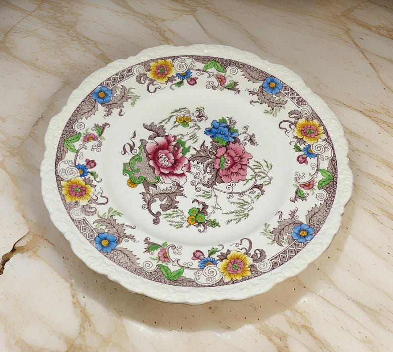 Royal Cauldon Bentick Made in England Cake Plate Antique - Etsy