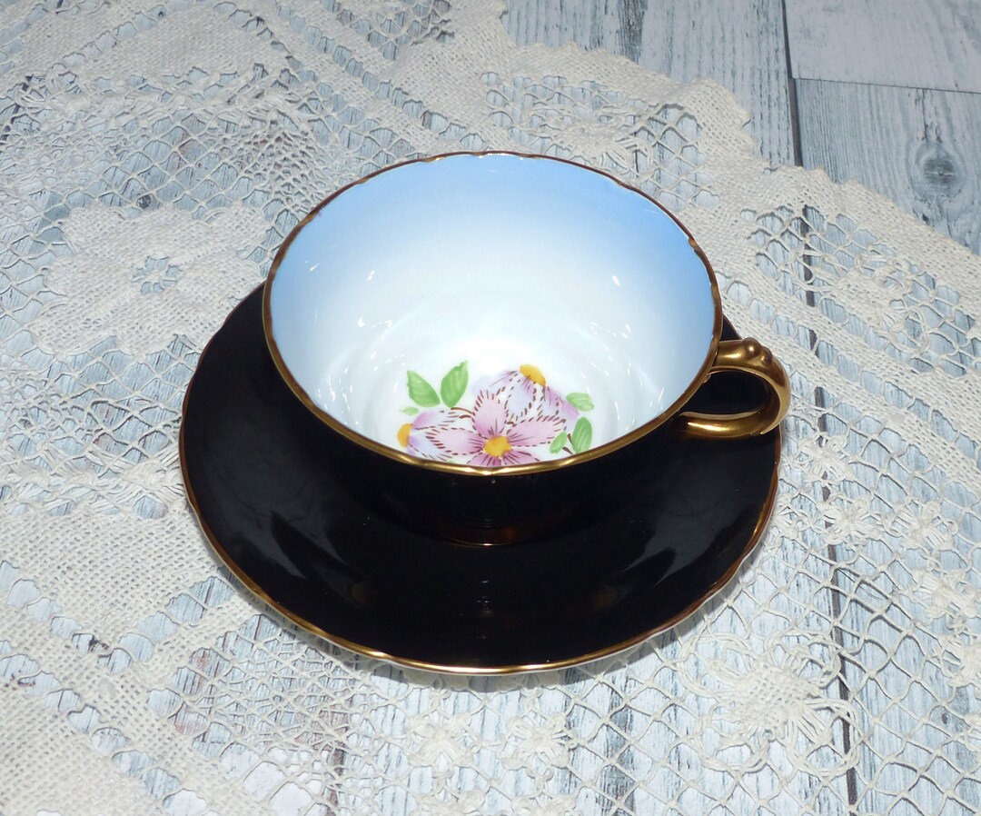 H M Sutherland Teacup and Saucer Fine Bone China England - Etsy Canada