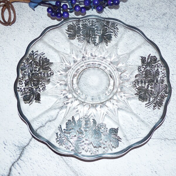 Sterling Silver Overlay Plate - Etsy