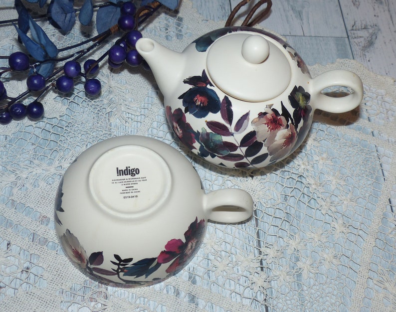 Indigo Adorable Single Serving Tea Set - Etsy Canada