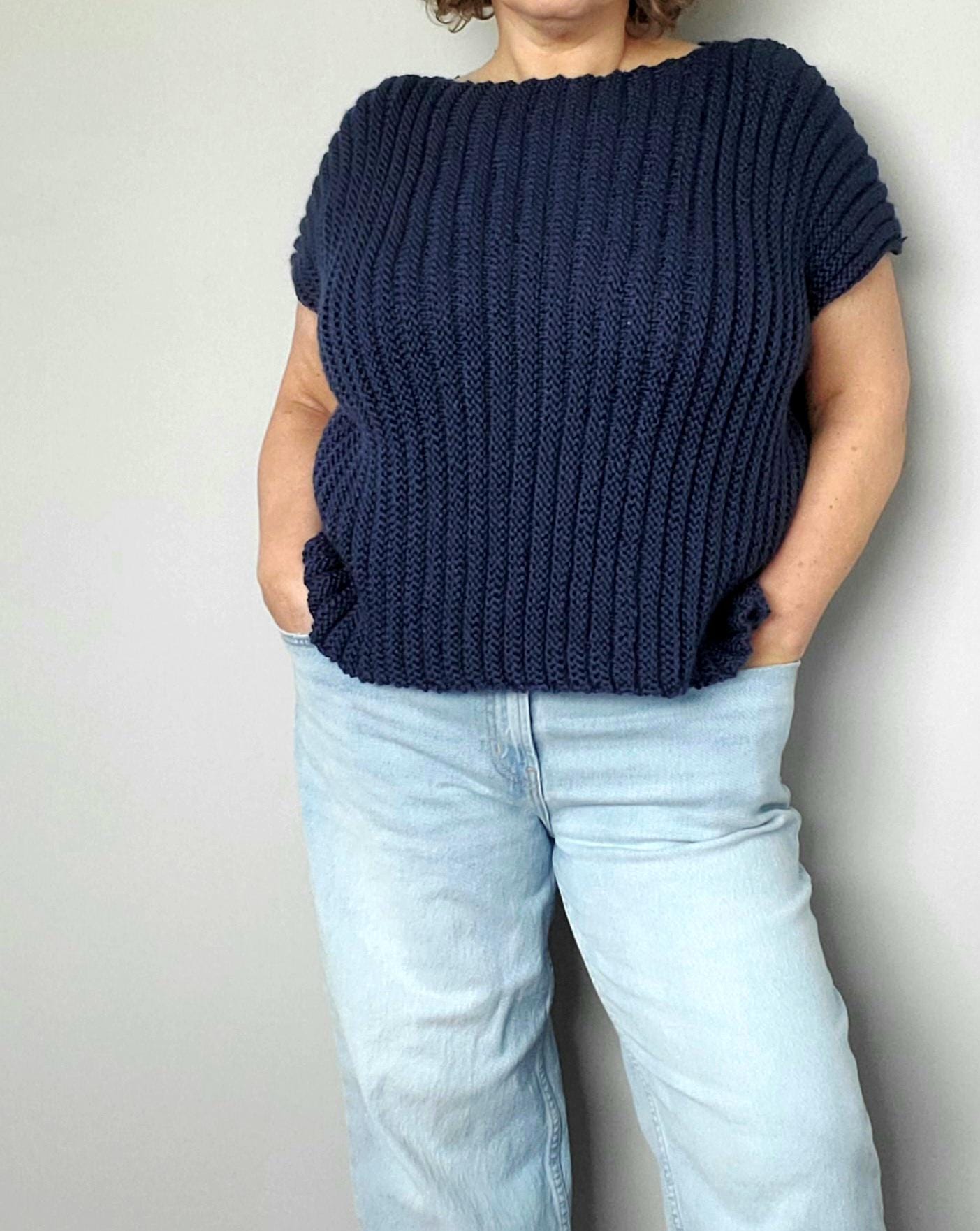 Knitting Pattern: the Ripple Effect Sweater, Beginner Friendly (PDF ...