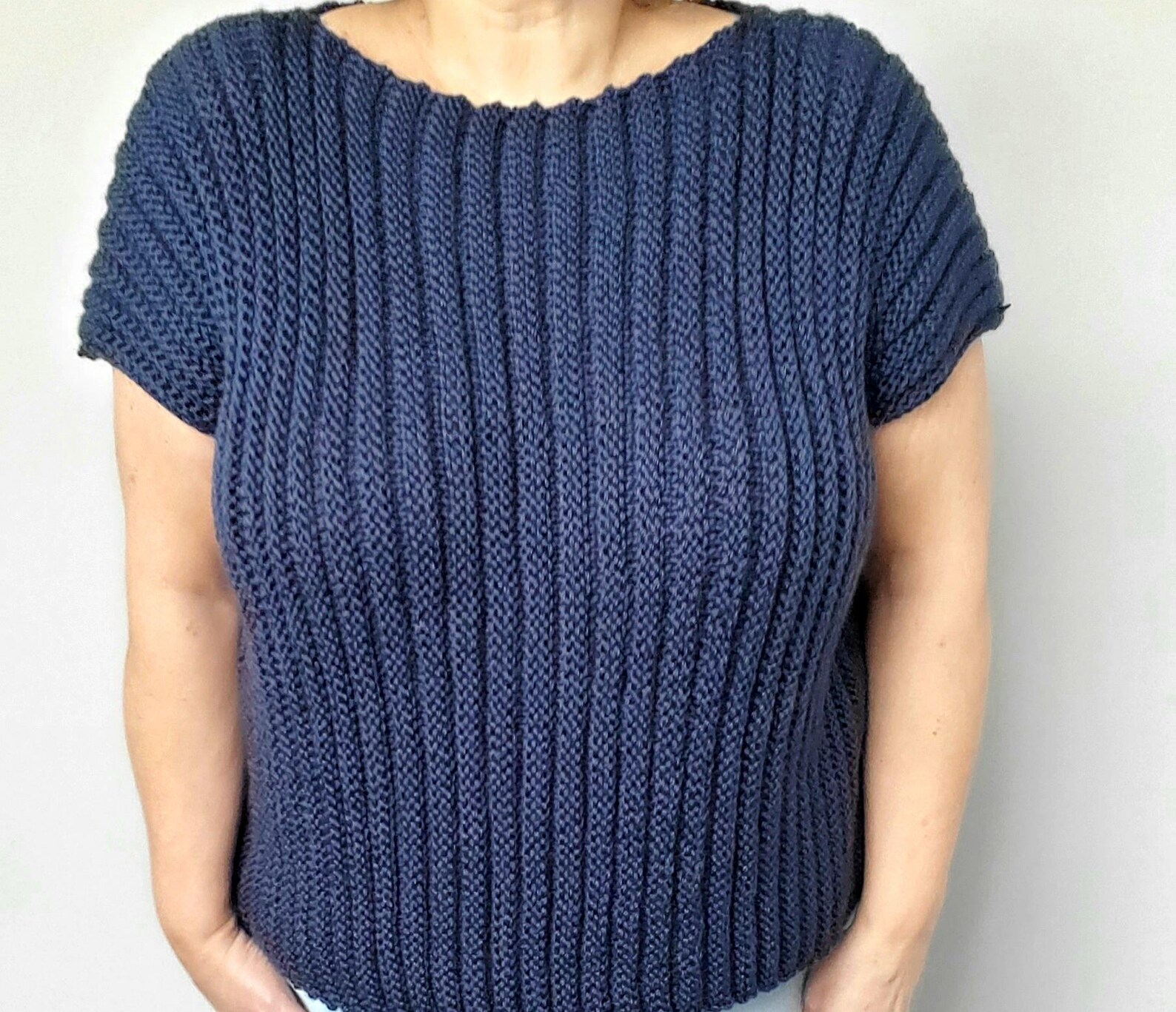 Knitting Pattern: the Ripple Effect Sweater, Beginner Friendly (PDF ...