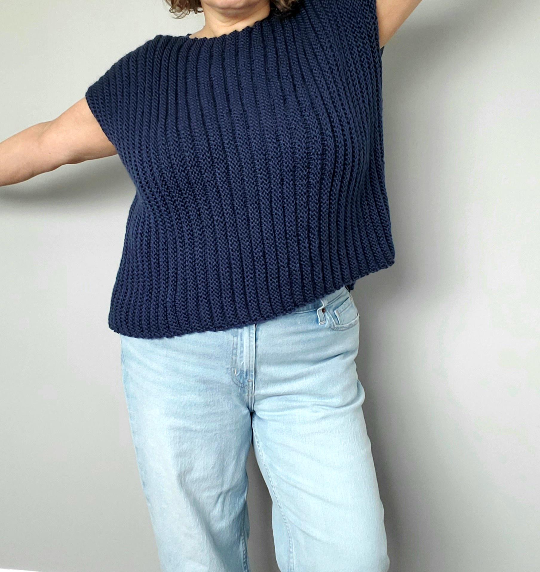 Knitting Pattern: the Ripple Effect Sweater, Beginner Friendly (PDF ...