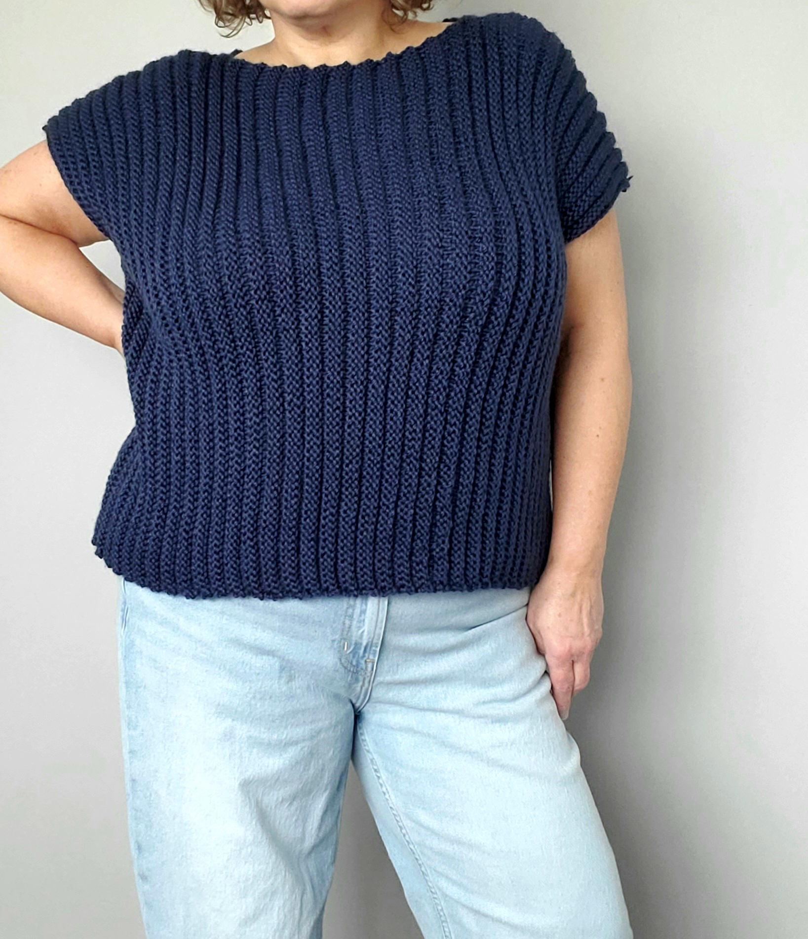 Knitting Pattern: the Ripple Effect Sweater, Beginner Friendly (PDF ...