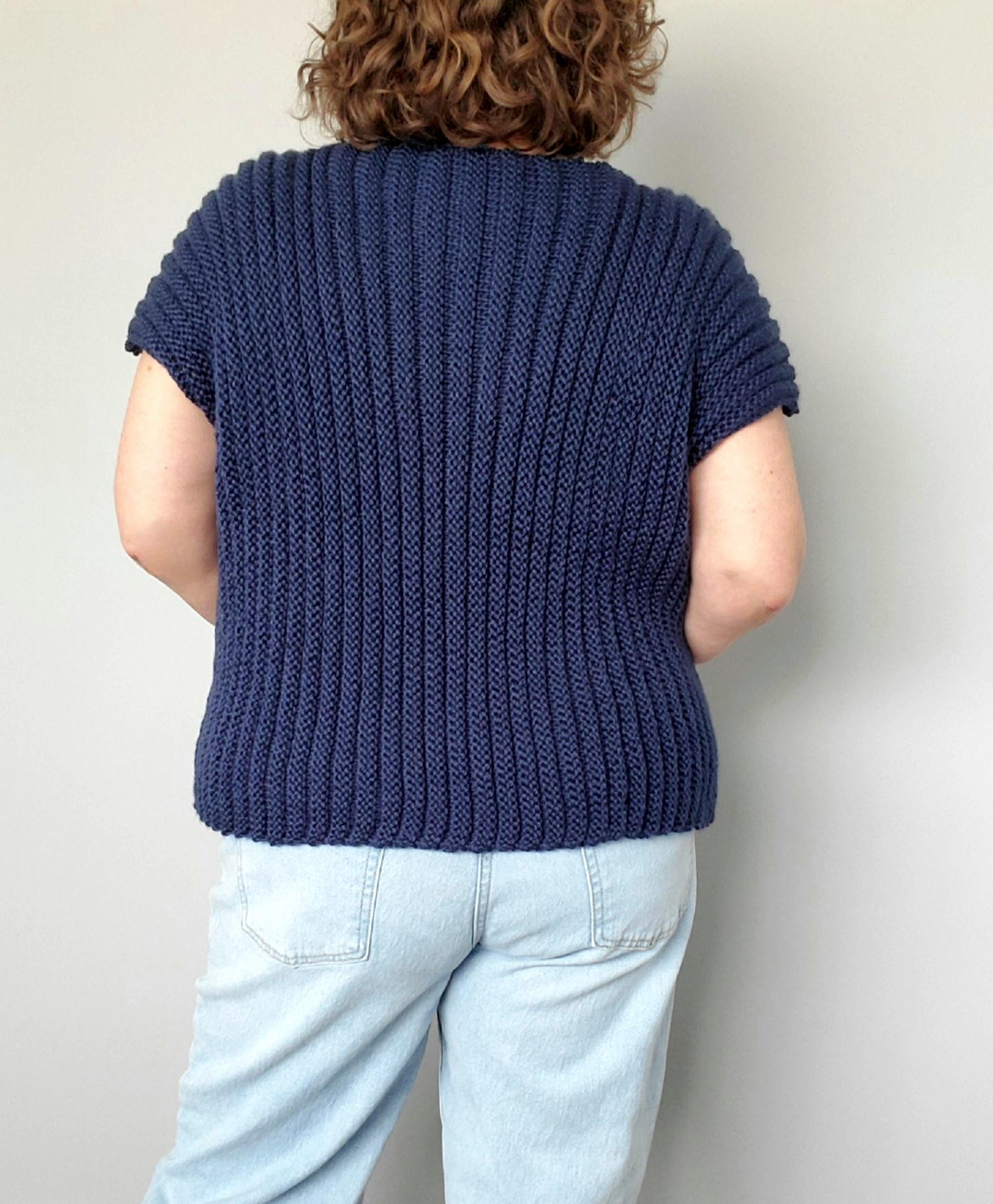 Knitting Pattern: the Ripple Effect Sweater, Beginner Friendly (PDF ...