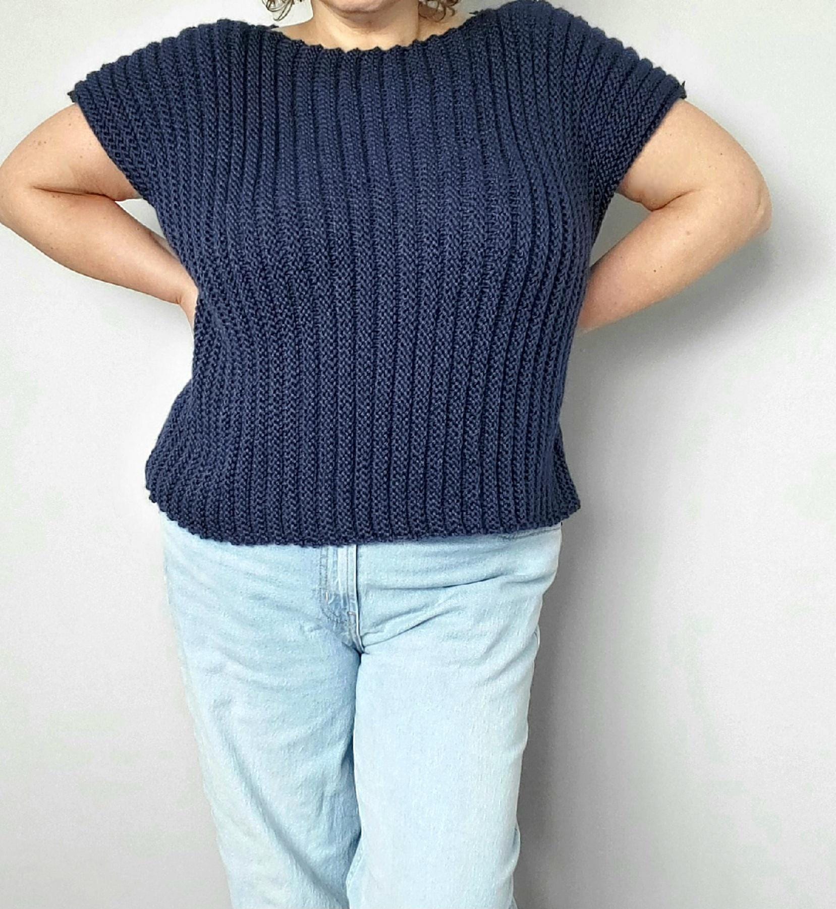 Knitting Pattern: the Ripple Effect Sweater, Beginner Friendly (PDF ...
