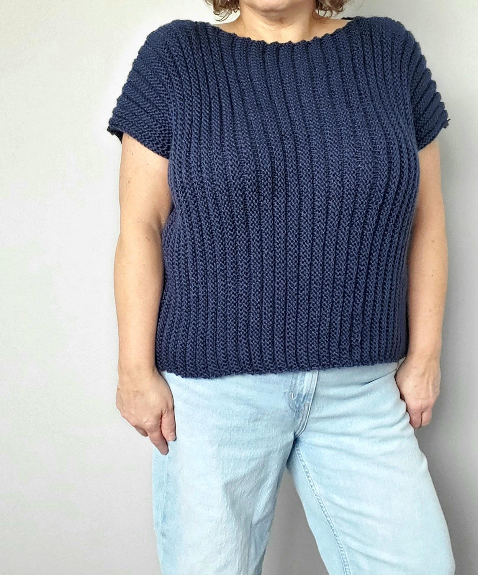 Knitting Pattern: the Ripple Effect Sweater, Beginner Friendly (PDF ...
