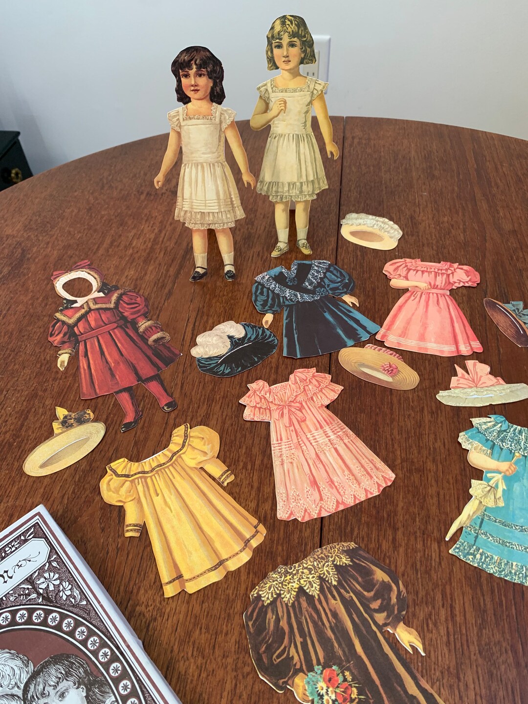 Vintage German Paper Dolls With Victorian Outfits Ephemera - Etsy