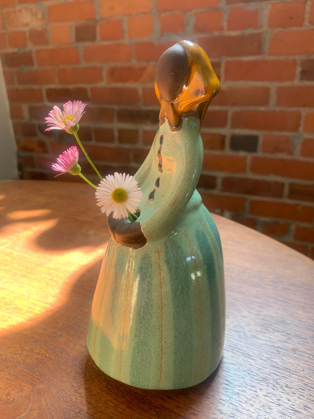 Jie Sweden Art Pottery Woman Vase Weed Pot Gorgeous Glazes Mid Century ...