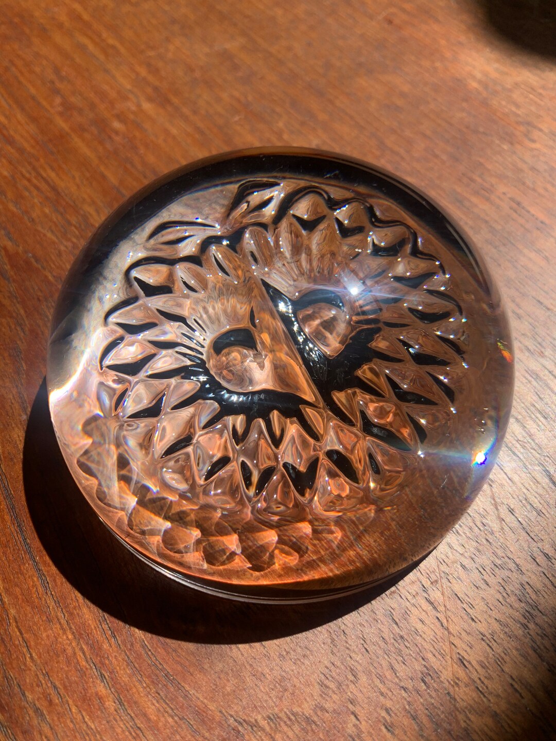 Vintage French Mod Crystal Owl Paperweight by Cristal D’arques FRA - Etsy