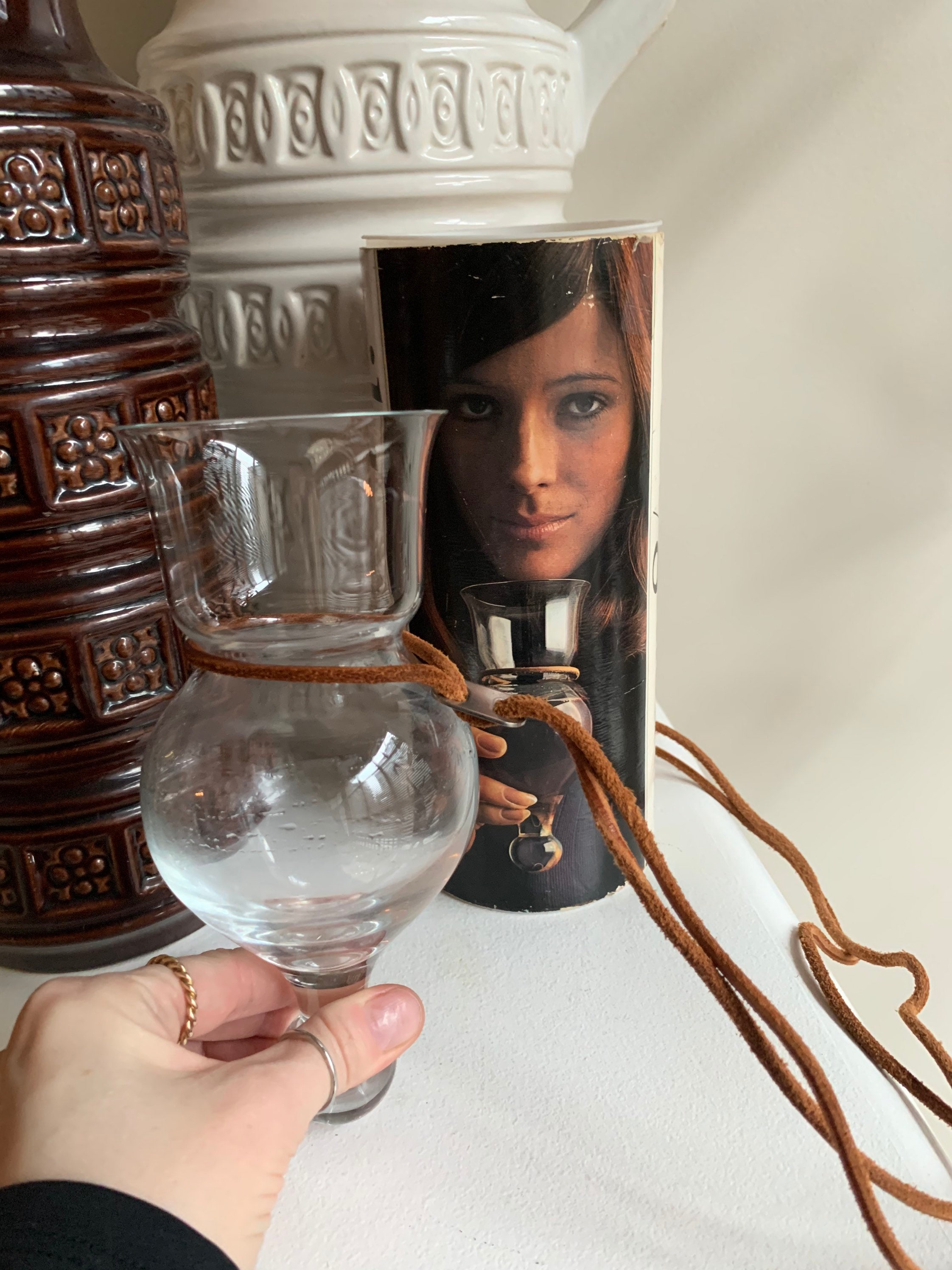 Holmegaard 1970s Neck Glass Hanging Wine Glass Original | Etsy