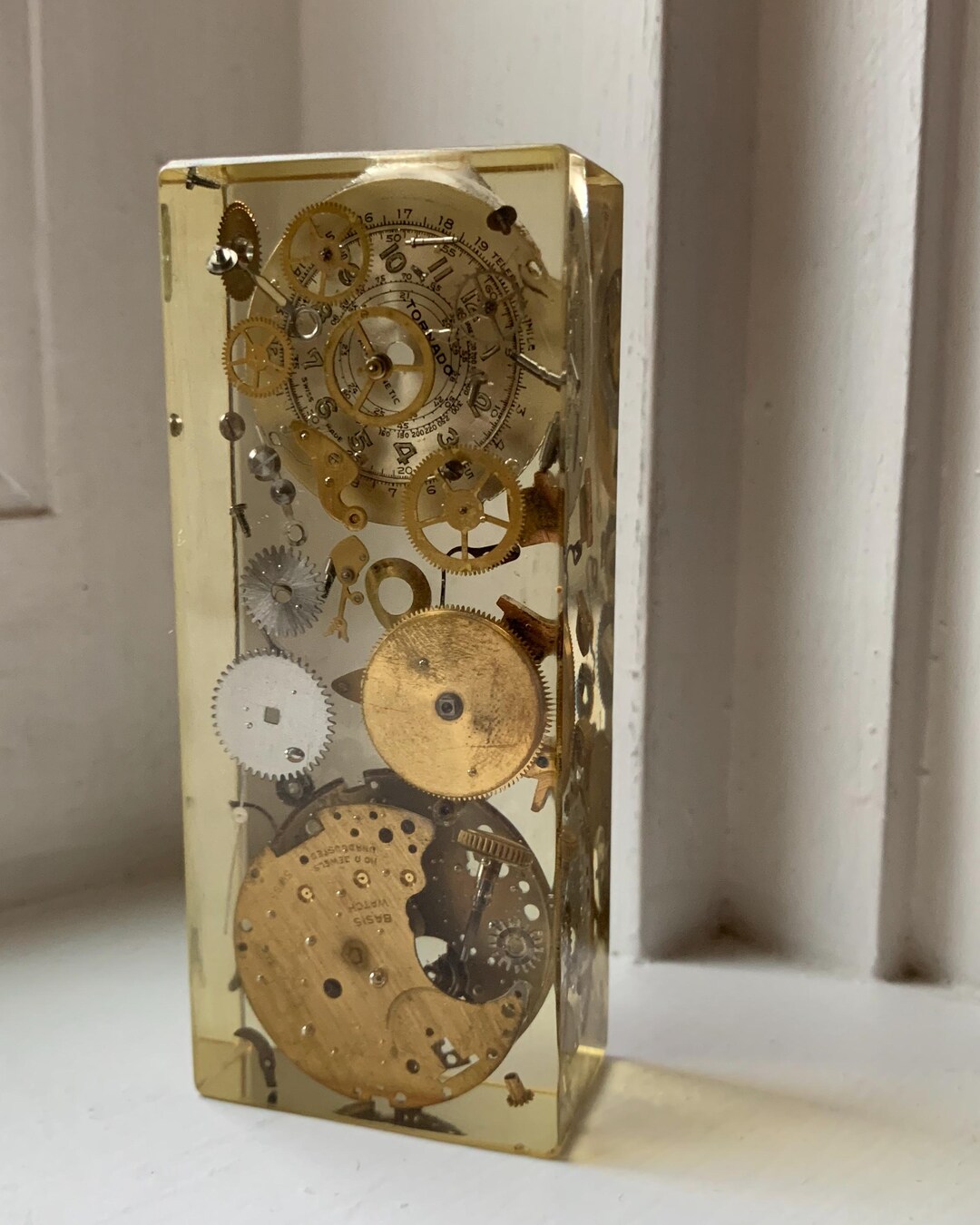 Pierre Giraudon Lucite Exploded Clock 1970s Pop Art Mod - Etsy