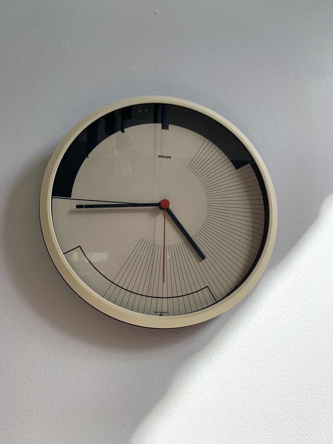 Vintage Philips 1980s Clock West Germany Minimalist Design - Etsy