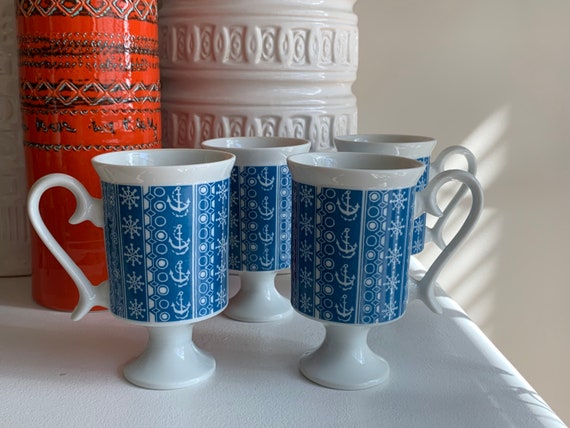 Porcelain Footed Mugs
