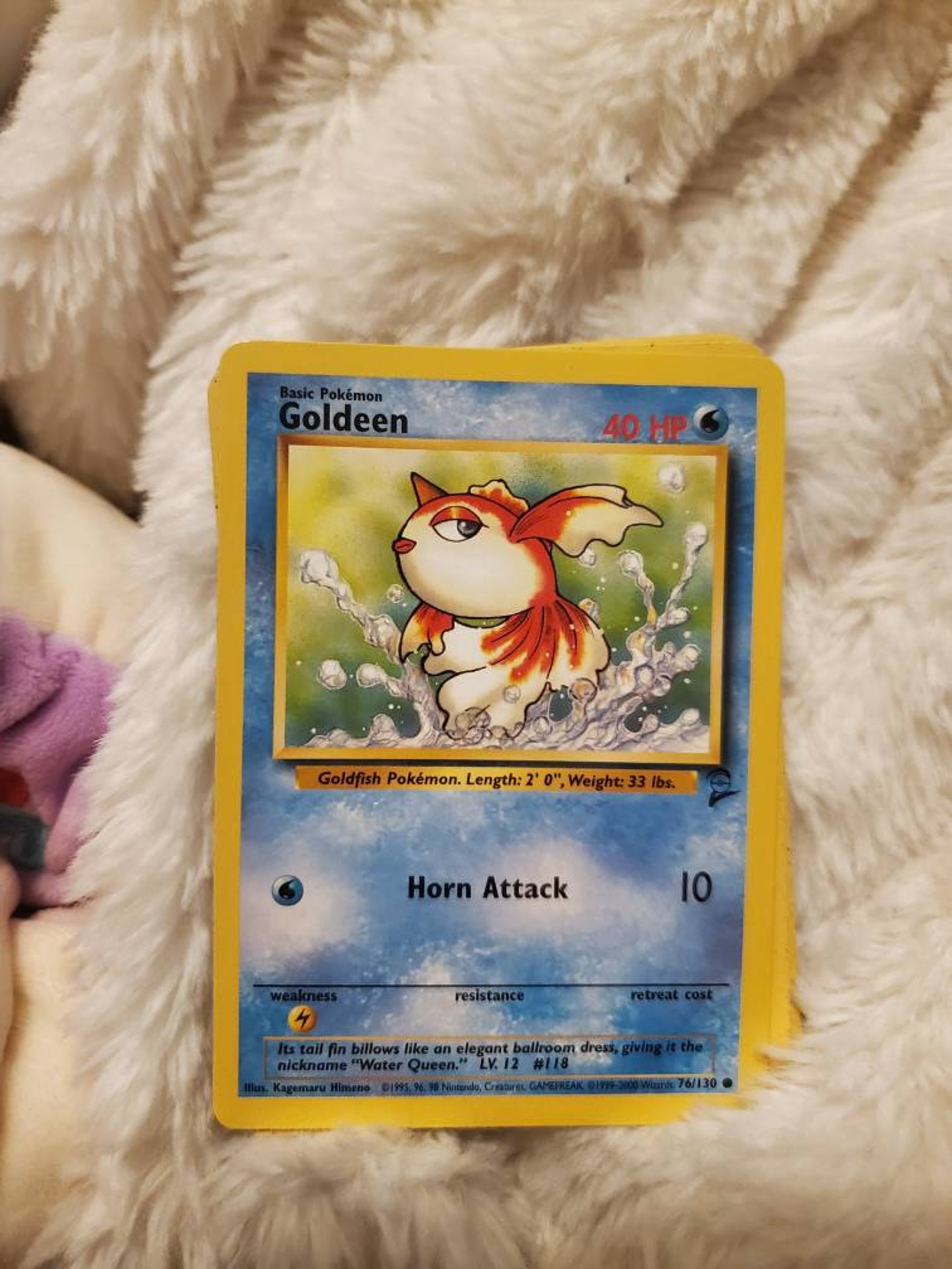 Goldeen Pokémon Card 76 | Etsy