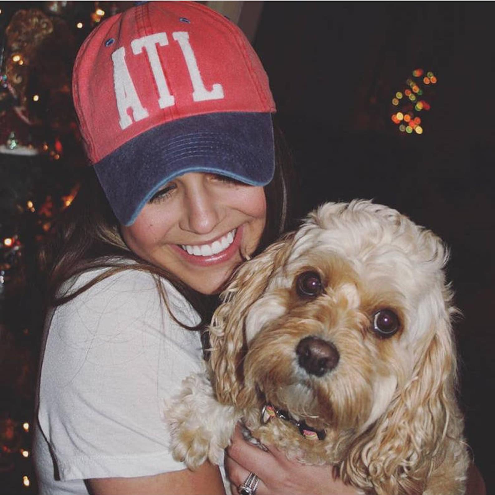 Red With White ATL Letters and Navy Bill Handmade Atlanta ATL Baseball ...