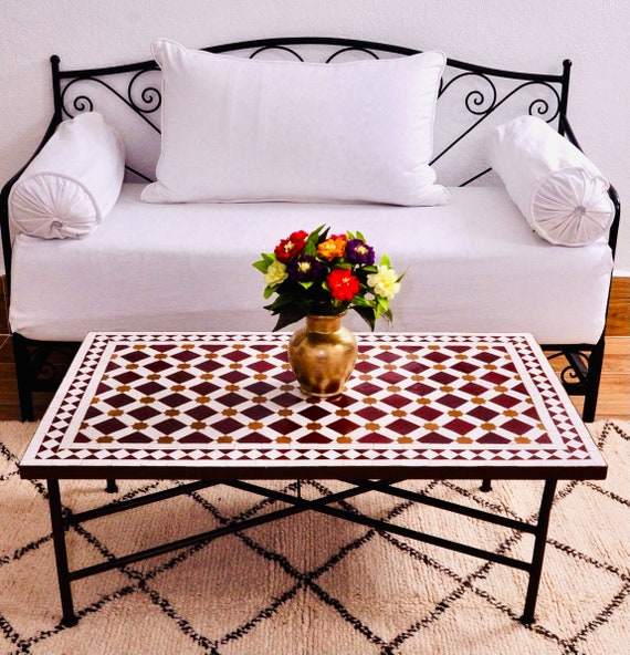 Zara Indoor/outdoor Authentic Moroccan Mosaic Zellige & Iron - Etsy