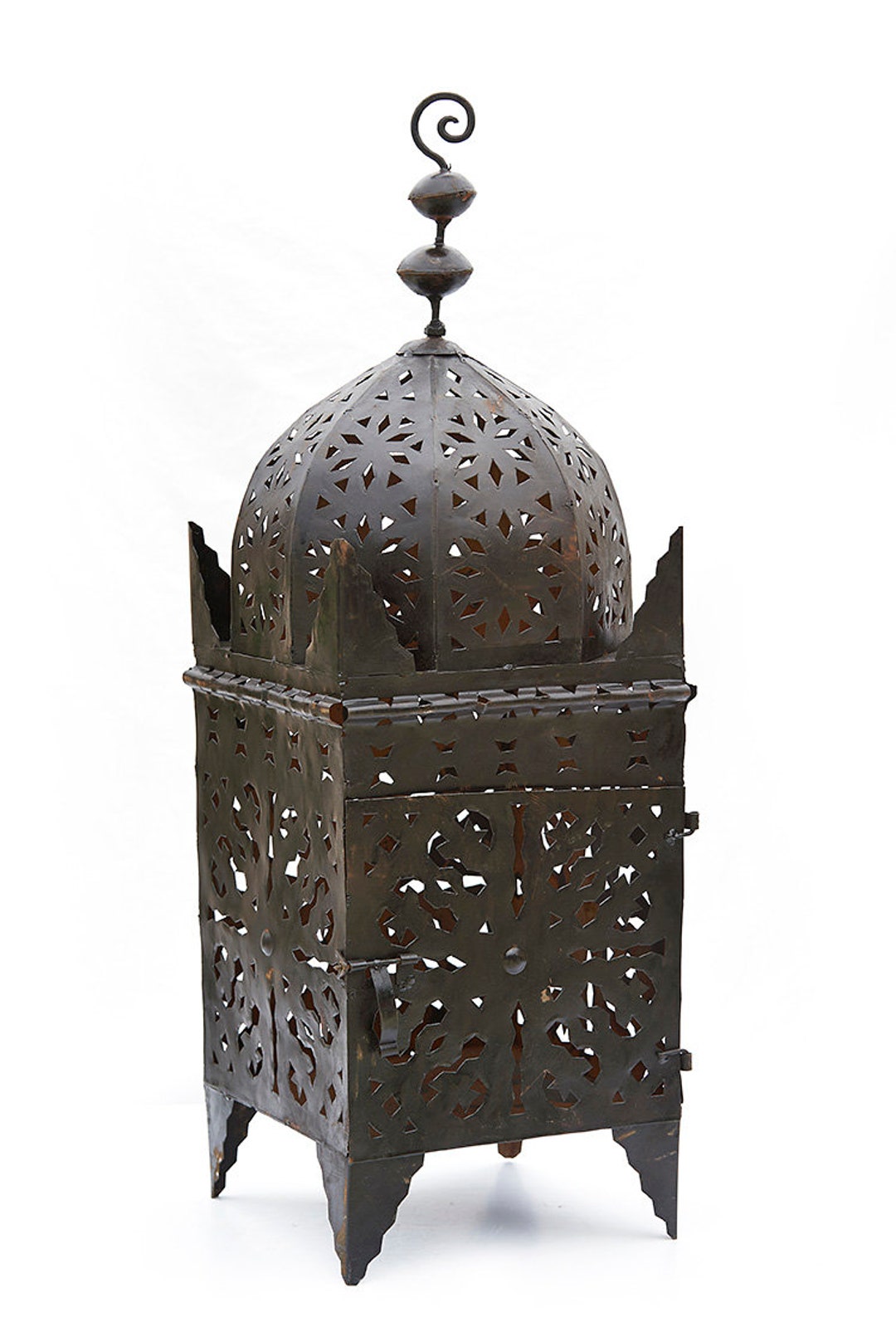 Black Friday 37 Inch Hammered Metal Rustic Moroccan Lantern/candle ...