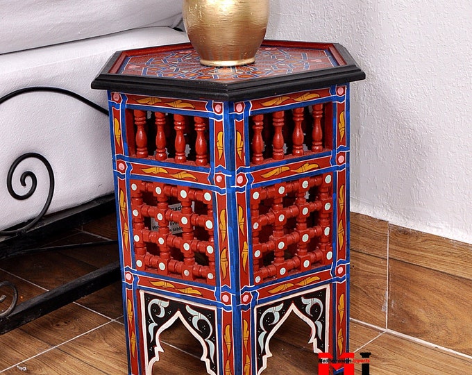 Amira Arabesque Moroccan End Table/nightstand "mosharabi" Free Shipping ...