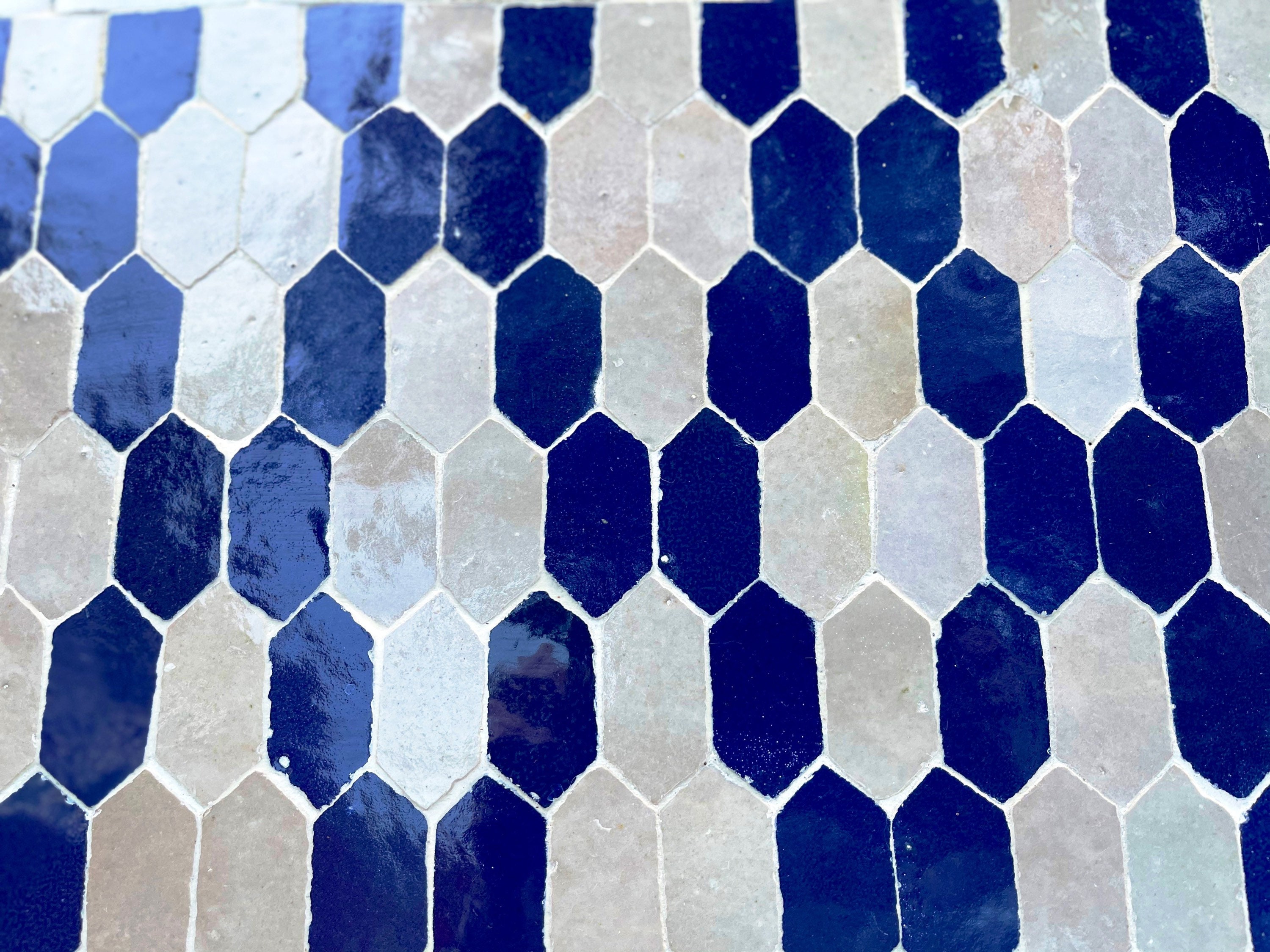 Zara Indoor/outdoor Authentic Moroccan Mosaic Zellige Wrought Space ...