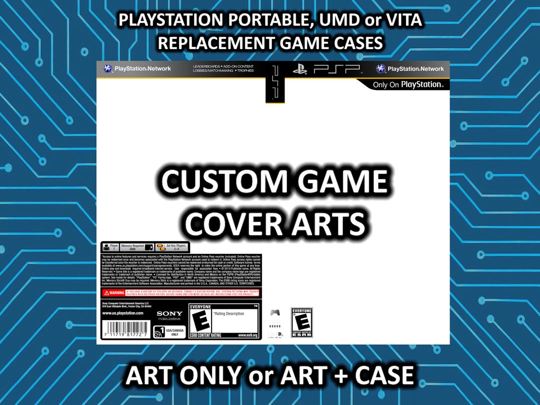 Photo Matte PSP / PS Vita Game Cover Art (NOT Glossy) – Choose Case ...