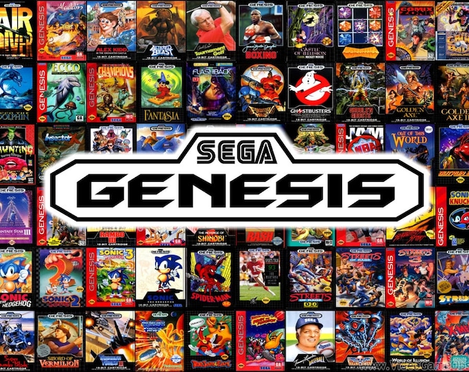 Sega Mega Drive Box Art A4 Posters 297x210mm - Etsy