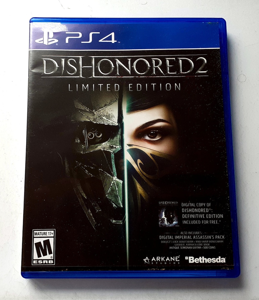 Dishonored Definitive Edition Playstation 4 PS4 ORIGINAL Case + Manual ...