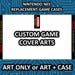 NINTENDO NES Custom Replacement Game Storage Case and Art or Art Only ...