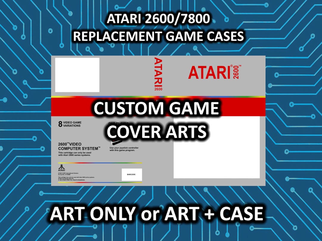 ATARI 2600/7800 VCS Custom Replacement Game Storage Case or Art Only ...