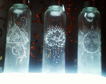 Custom glass etching | Etsy