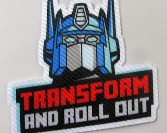 Optimus Prime Holographic Sticker - Transformers Roll Out Die Cut Decal ...